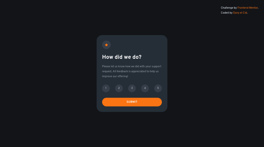 Frontend Mentor Interactive Ratings Card Html Css Jquery And Animatecss Toastr Alerts Coding