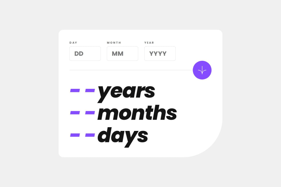 Frontend Mentor Age Calculator App With React Coding Challenge Solution
