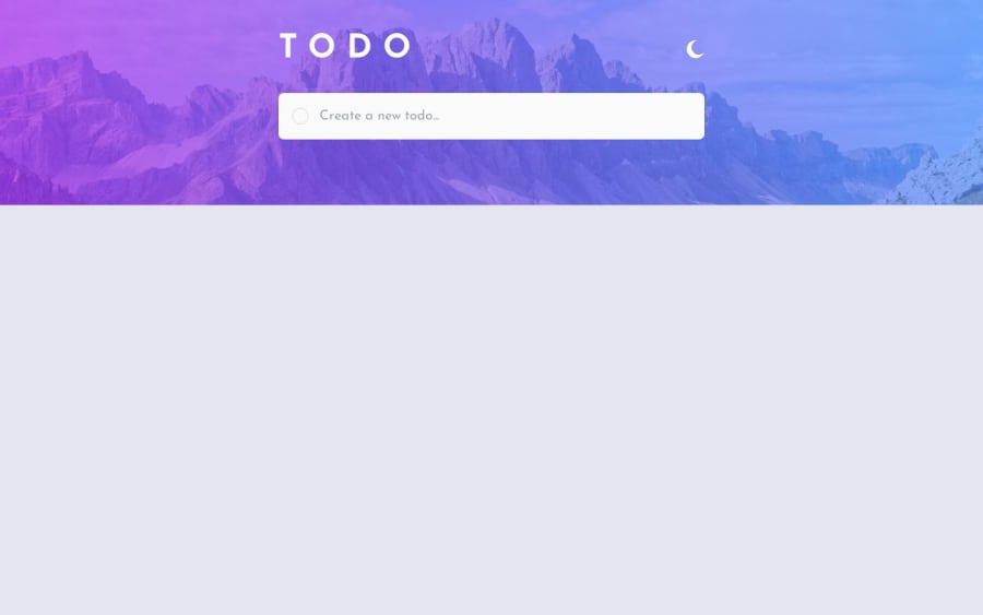 Frontend Mentor Responsive Todo App Using React Typescript And Tailwindcss Coding Challenge