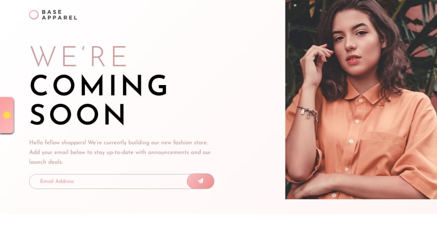 Frontend Mentor Base Apparel Page Using React Js And Css Add A