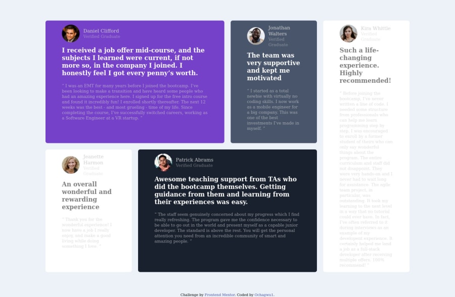 Frontend Mentor Html And Pure Css Using Both Css Grid And Flexbox Coding Challenge Solution