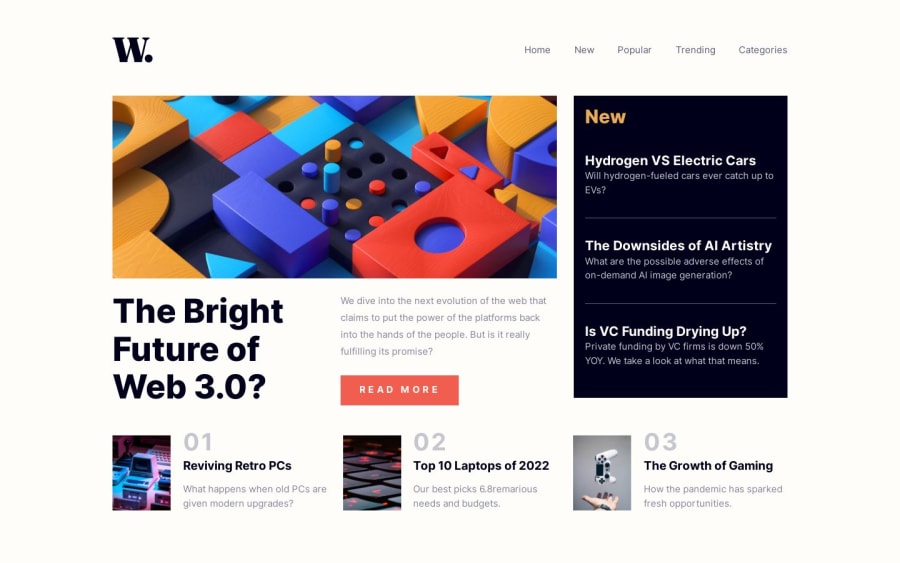 Frontend Mentor | News HomePage | Landing Page (TailwindCSS + ViteJS ... Frontend Mentor | News HomePage | Landing Page (TailwindCSS + ViteJS ...