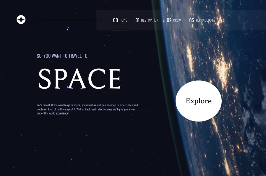 Frontend Mentor Space Tourism Website With React Js Coding Challenge