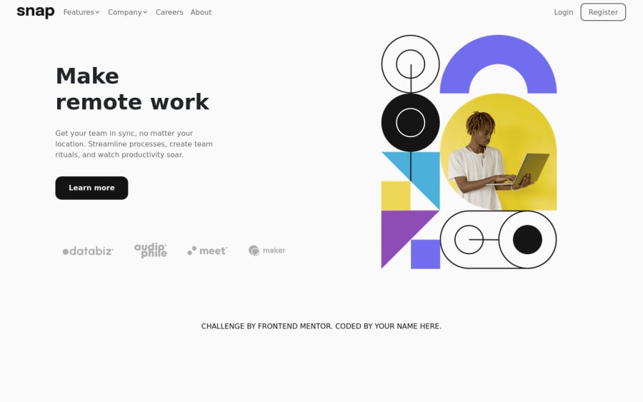 Frontend Mentor Intro Section With Dropdown Navigation With Bootstrap And Jquery Coding