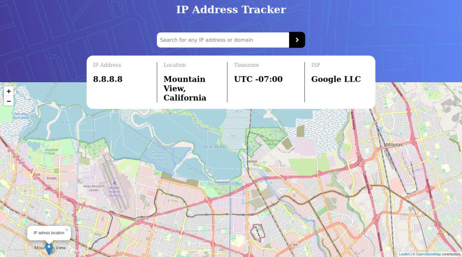 Frontend Mentor Ip Tracker Using Js Html And Css Coding Challenge Solution