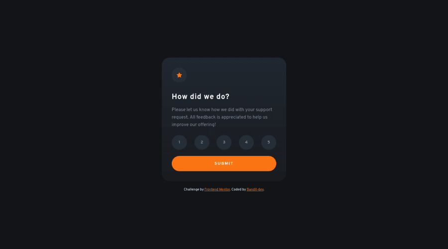 Frontend Mentor Interactive Rating Component Using Html Css Js Coding