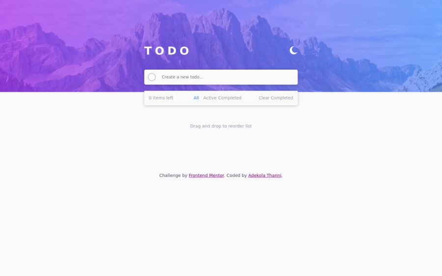 Frontend Mentor Todo App With Html Css And Javascript Coding Challenge Solution