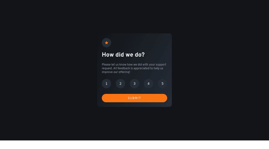 Frontend Mentor Interactive Rating System Using Reactjs And Css Coding Challenge Solution