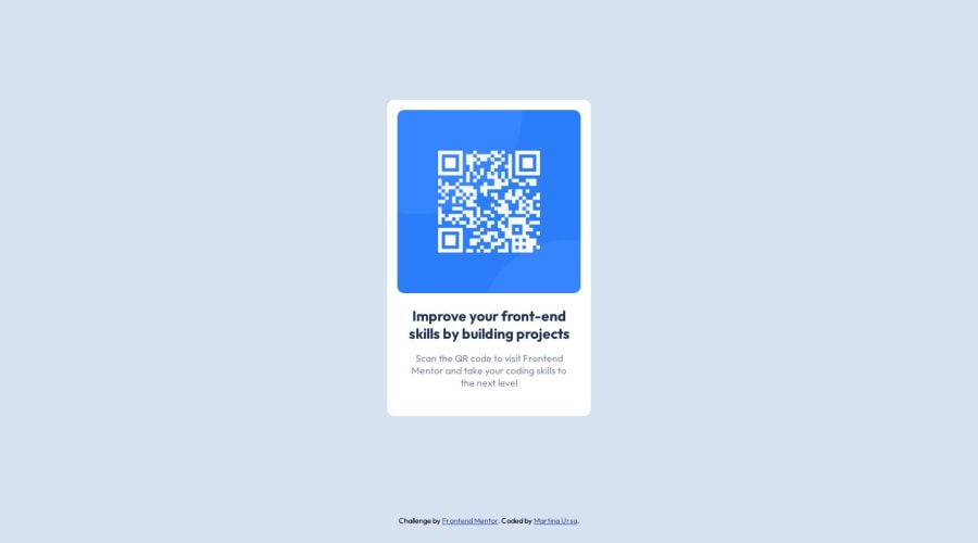 Frontend Mentor Qr Code Challenge Coding Challenge Solution
