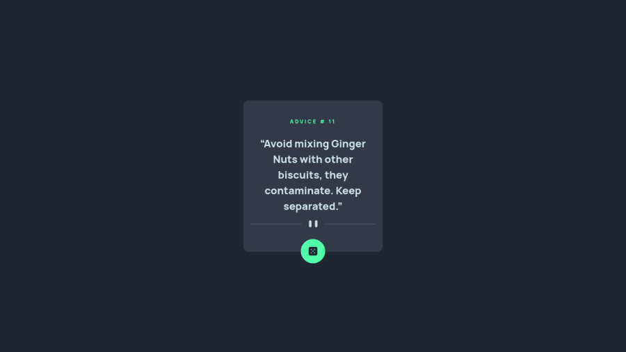 Frontend Mentor Advice Generator Made With React And Tailwind Coding