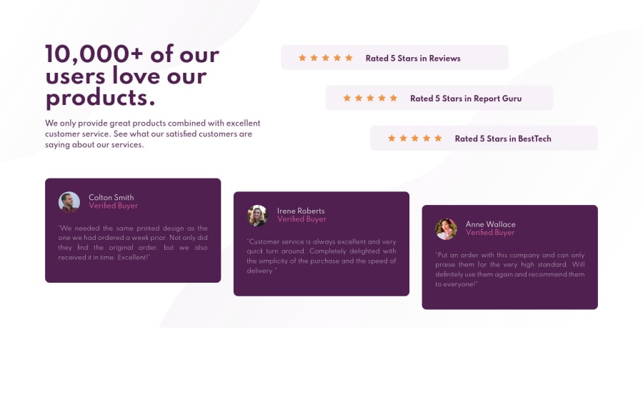 Frontend Mentor Social Proof Using Html And Css Coding Challenge Solution