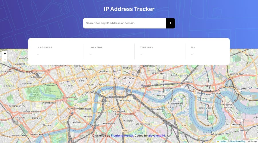 Frontend Mentor Ip Address Tracker Using Reactjs And Bem Coding Challenge Solution