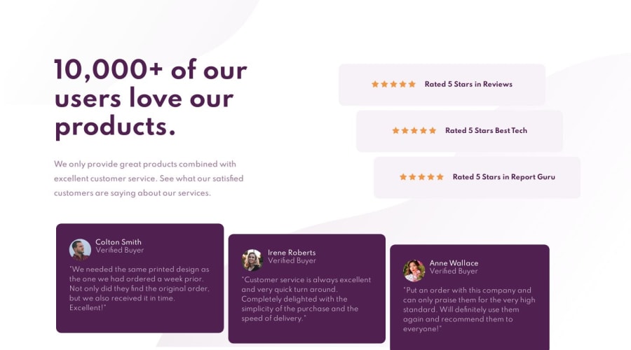 Frontend Mentor Responsive Mobile First Site Using Html And Css