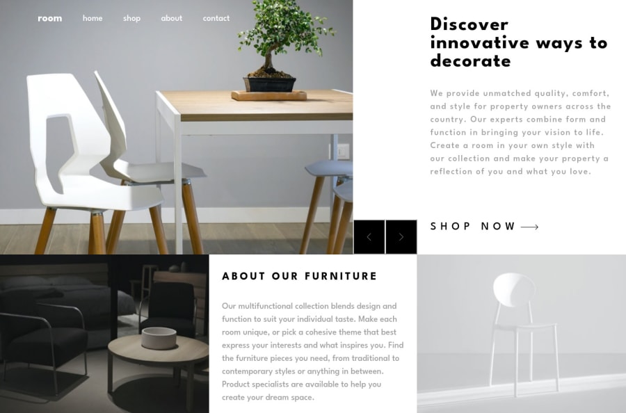 Frontend Mentor Responsive Room Home Page Using Css Grid Coding Challenge Solution