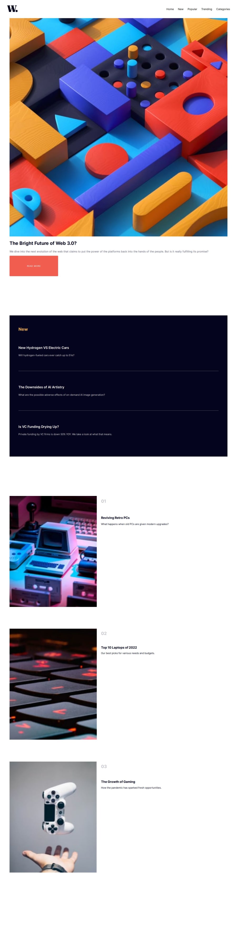 Frontend Mentor Built News Homepage Using Html Css And Js Coding Challenge Solution