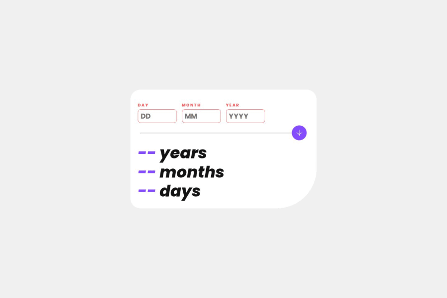Frontend Mentor Age Calculator With Html Css And Javascript Coding Challenge Solution