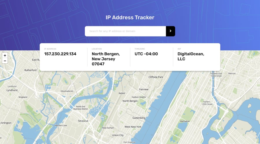 Frontend Mentor Ip Address Tracker Coding Challenge Solution
