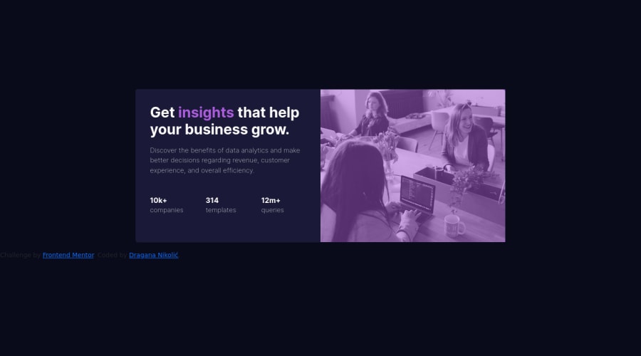 Frontend Mentor Semantic Html5 Markup Css Custom Properties Bootstrap Coding Challenge Solution