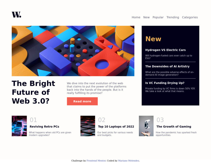 Frontend Mentor | Responsive home page with css grid && toggle menu coding challenge solution