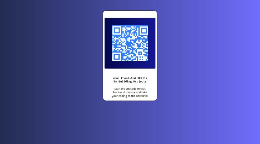 Frontend Mentor Responsive Qr Code Webpage Using Html And Css Coding Challenge Solution