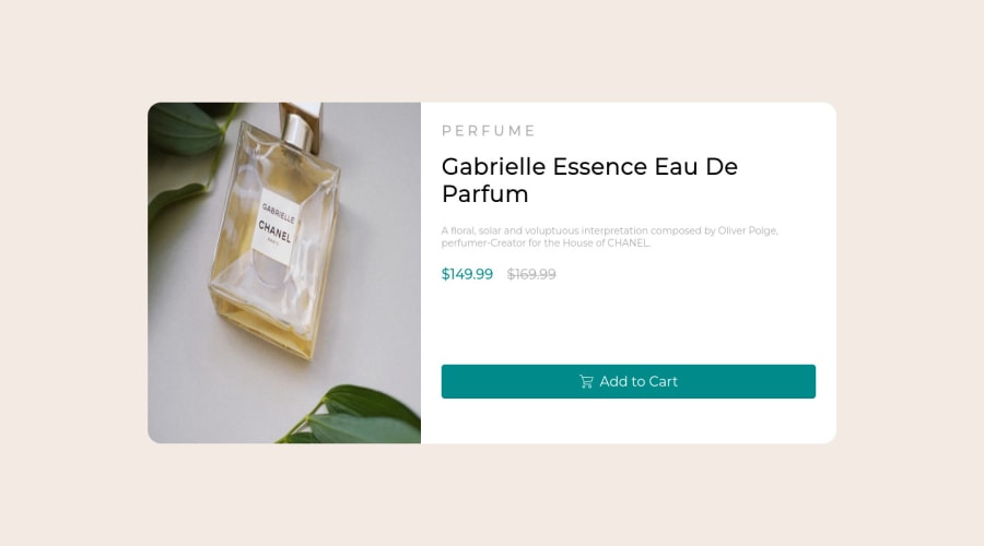 Frontend Mentor Responsive Perfume Landing Page Using Css Flex Coding