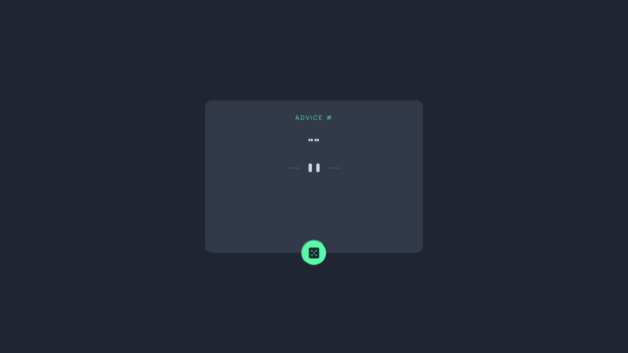 Frontend Mentor Advice Generator App Using React Coding Challenge