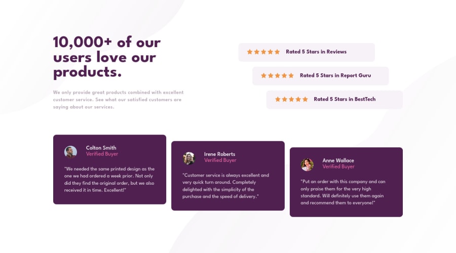 Frontend Mentor Social Proof Section Html Css Coding Challenge Solution