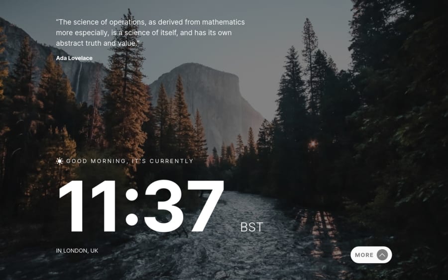 Frontend Mentor Responsive Clock App Using Nextjs And Tailwindcss Coding Challenge Solution