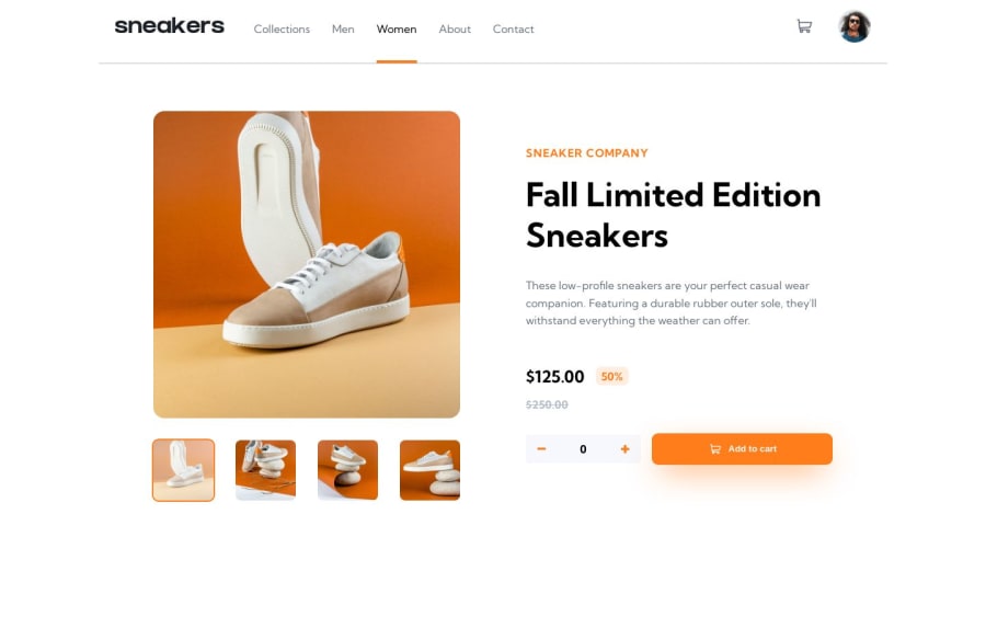 Frontend Mentor Ecommerce Product Page Using Semantic Html Vanilla Css And Reactjs Coding