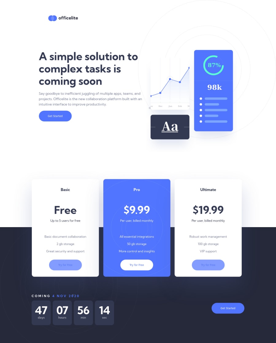 Frontend Mentor | Fully responsive two page officelite website using ... Frontend Mentor | Fully responsive two page officelite website using ...