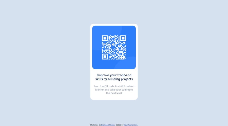 Frontend Mentor Desafio Simples Qr Code Usando Html Css Puro Coding Challenge Solution