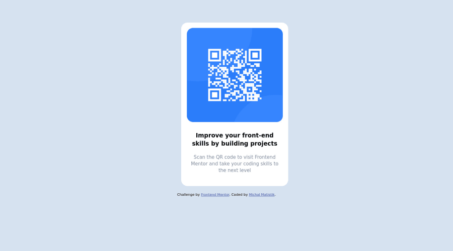 Frontend Mentor Qr Code Card With Some Margins Coding Challenge Solution