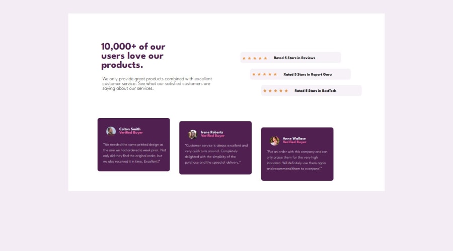 Frontend Mentor Social Proof Section Css Box Model Coding Challenge Solution