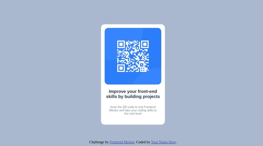 Frontend Mentor | Responsive QR code coding challenge solution Frontend Mentor | Responsive QR code coding challenge solution