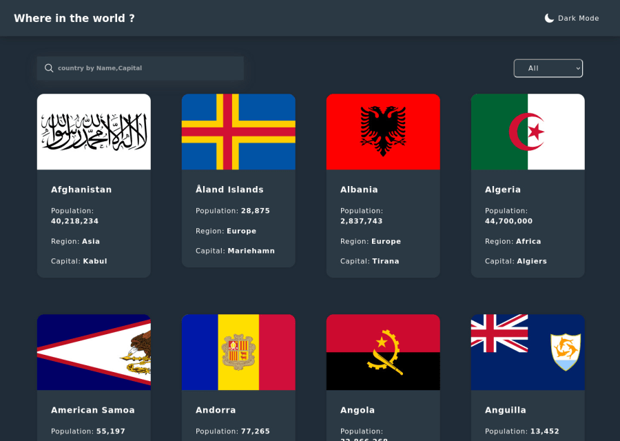 Frontend Mentor Rest Countries Explorer With React Coding Challenge