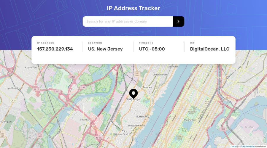 Frontend Mentor Ip Address Tracker React Typescript Scss Ipify Api React Leaflet Coding