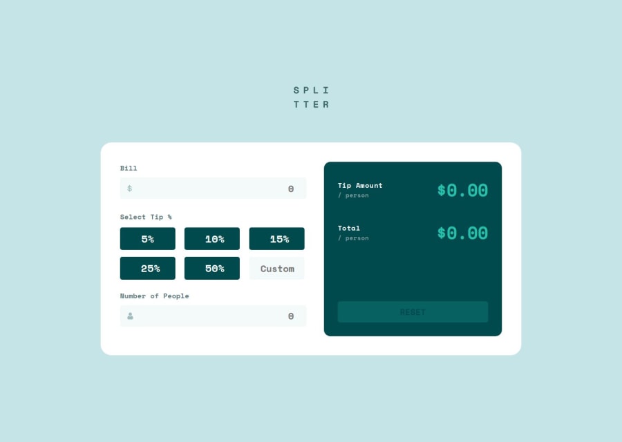 Frontend Mentor Frontend Development Workflow Of Tip Calculator App Coding Challenge Solution