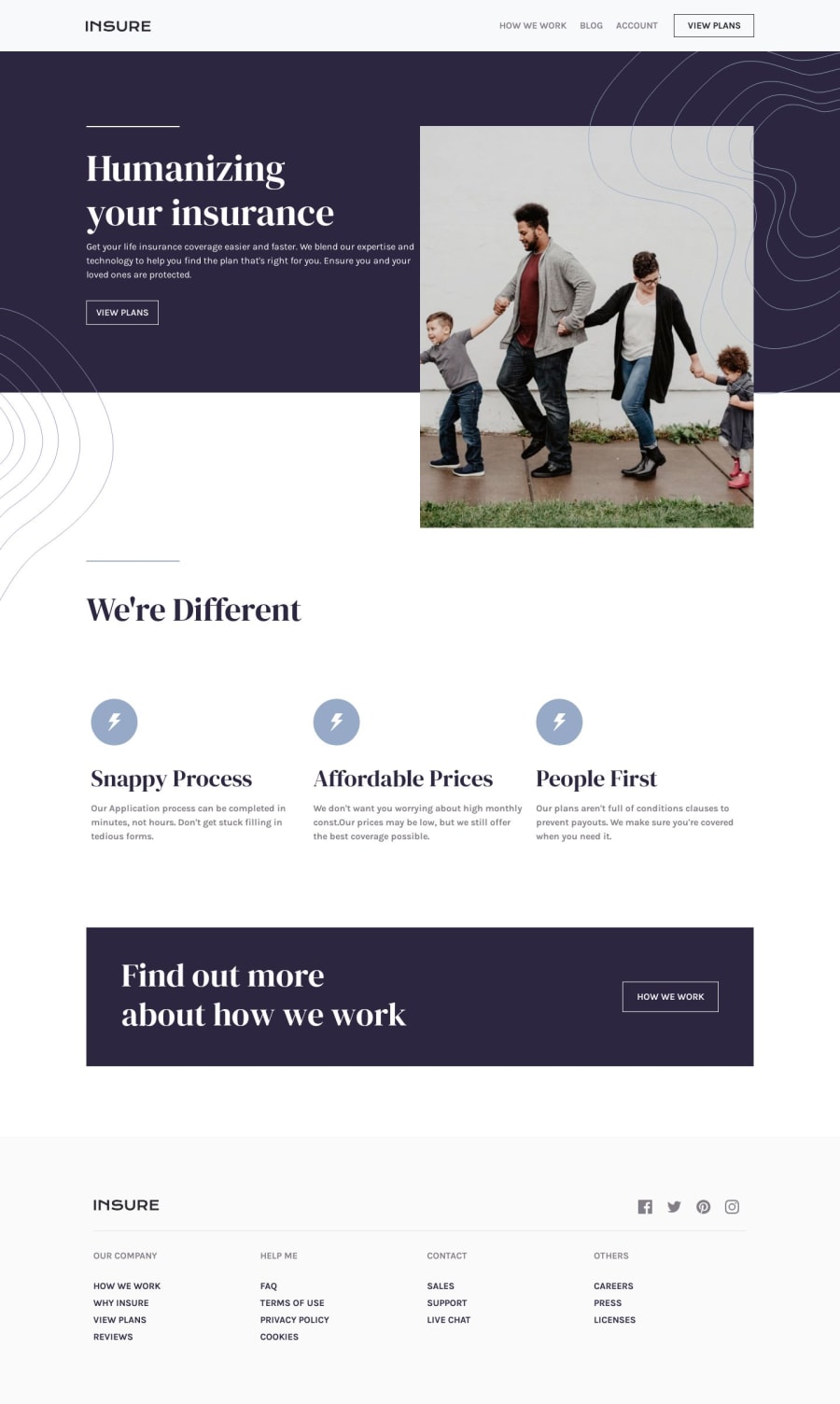 Frontend Mentor Insure Landing Page With React Bootstrap Coding