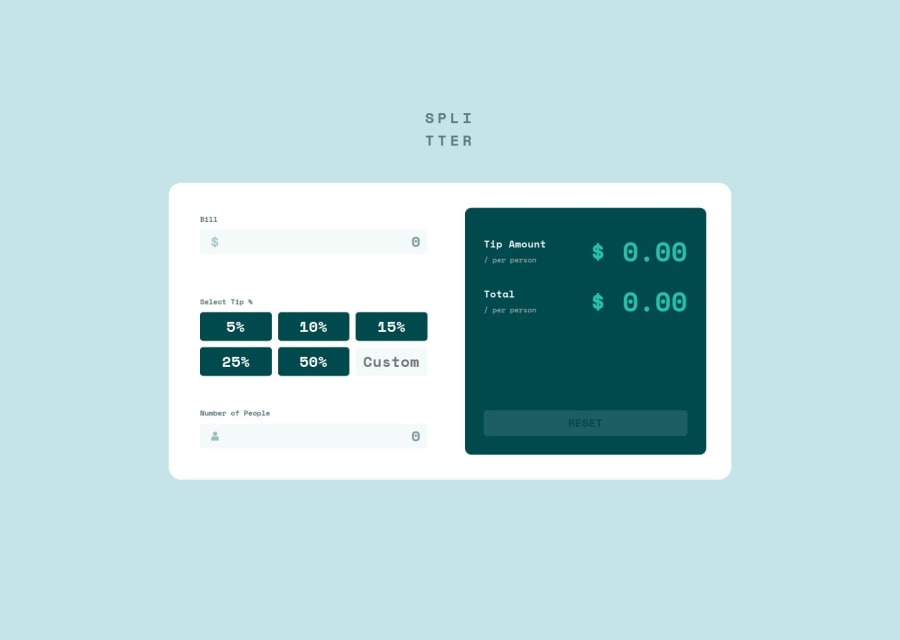Frontend Mentor | Splitter-Calculator-App using HTML/CSS/JS coding ... Frontend Mentor | Splitter-Calculator-App using HTML/CSS/JS coding ...
