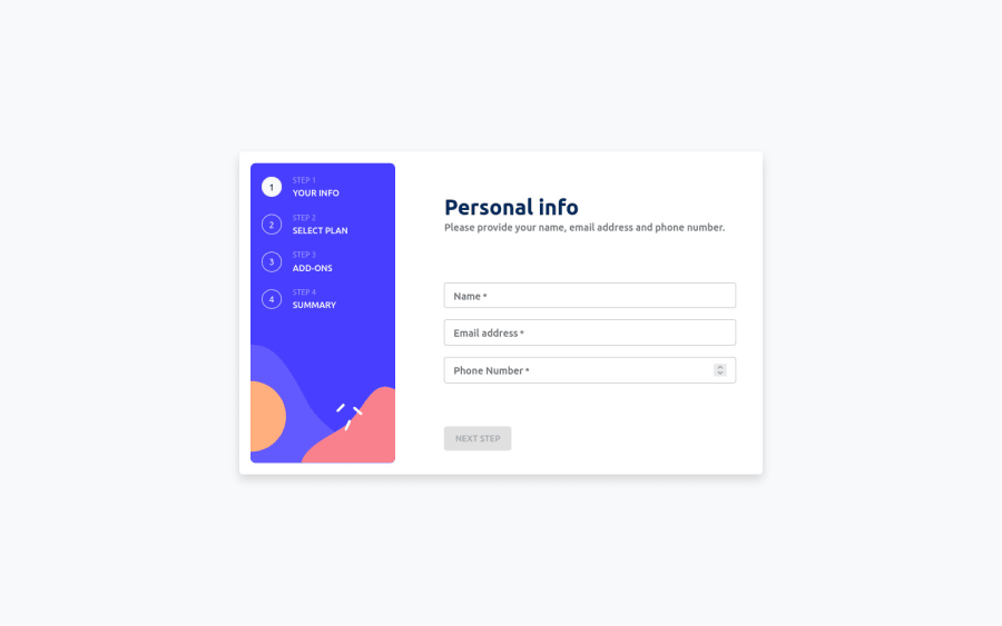Frontend Mentor Responsive Multi Step Formnextjs Materialui Bootstrap Coding Challenge