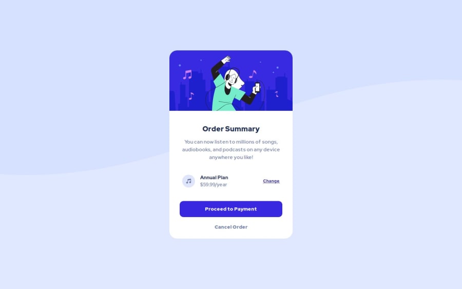 Frontend Mentor Order Summary Component Using Next Js And Tailwind