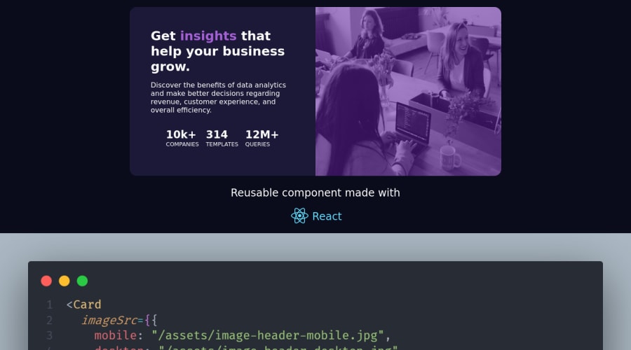 Frontend Mentor Mobile First Using React Typescript And Sass Coding Challenge Solution