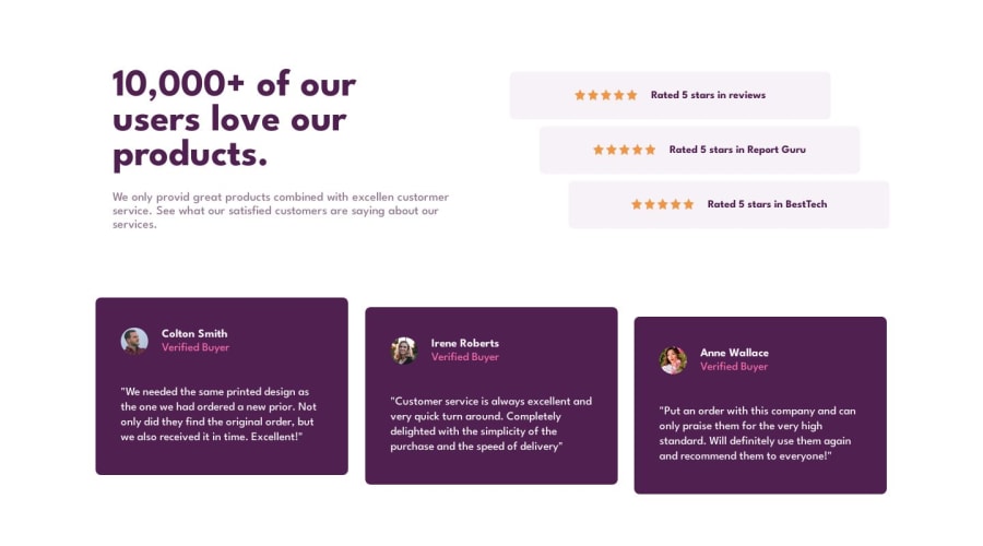 Frontend Mentor | social-proof-section-master with CSS Grid and Flex ... Frontend Mentor | social-proof-section-master with CSS Grid and Flex ...