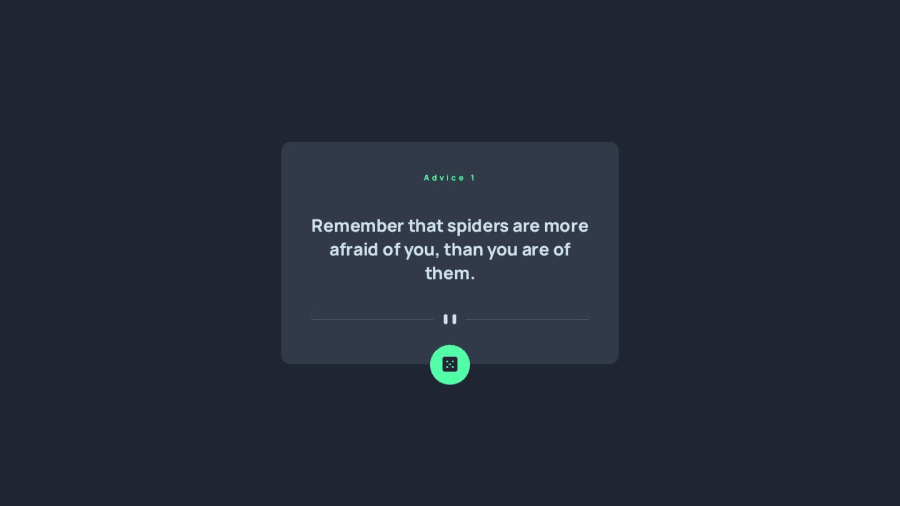 Frontend Mentor Advice Generator App React App Coding Challenge