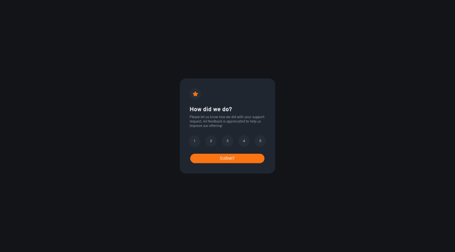 Frontend Mentor Interactive Rating App Using Css Flexbox Coding Challenge Solution