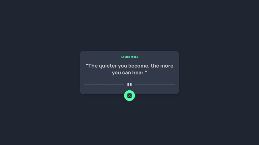 Frontend Mentor Advice Generator App Html Css Js Coding Challenge