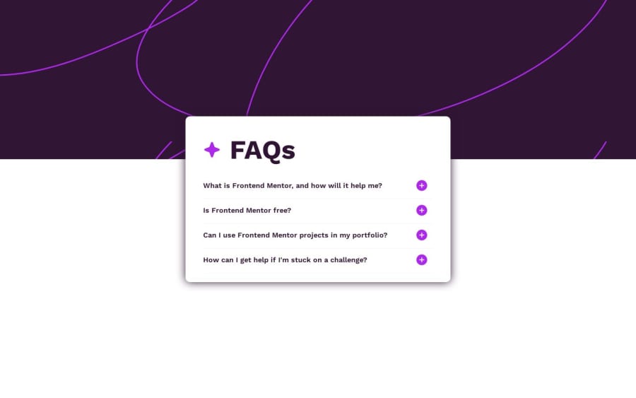 Frontend Mentor Responsive Faq Accordion With Js Coding Challenge
