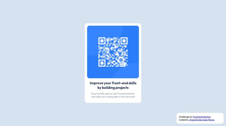 Frontend Mentor Qr Code Component With Flexbox Coding Challenge Solution
