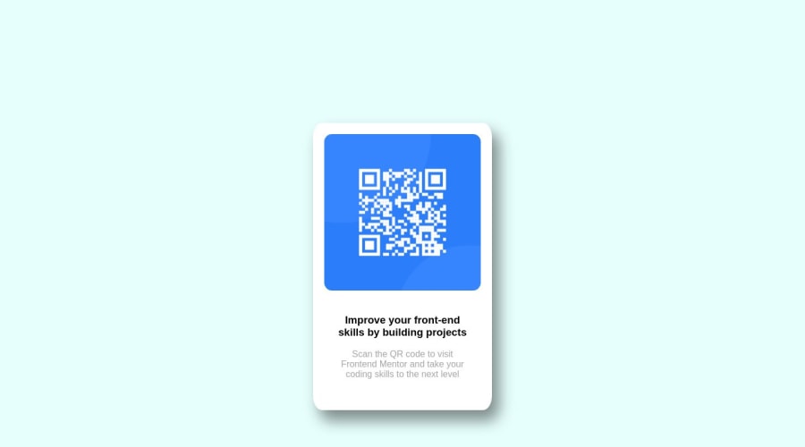 Frontend Mentor | QR code component using CSS coding challenge solution Frontend Mentor | QR code component using CSS coding challenge solution