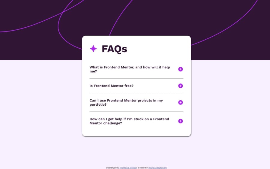 Frontend Mentor Faq Accordion Using Html Css And Javascript Coding
